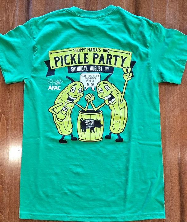 Pickle Party T-Shirt | Sloppy Mama's BBQ Events | BBQ Gifts